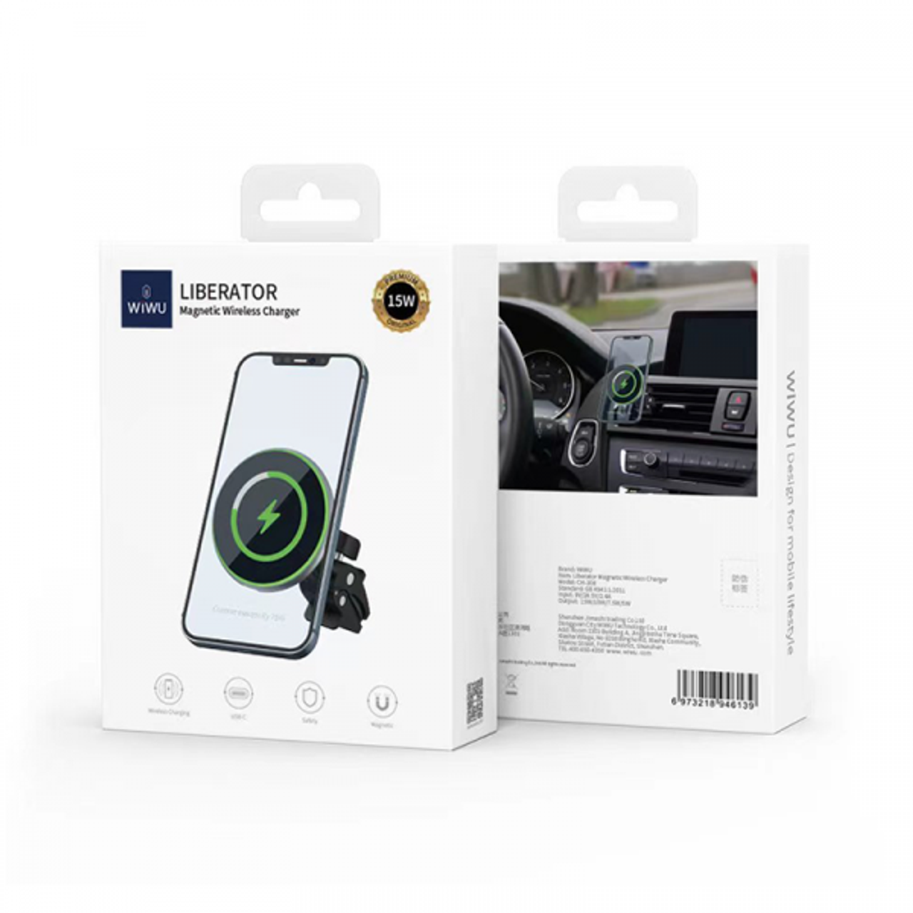 WIWU Liberator Magnetic Wireless Charger CH-308 - AutoPlay
